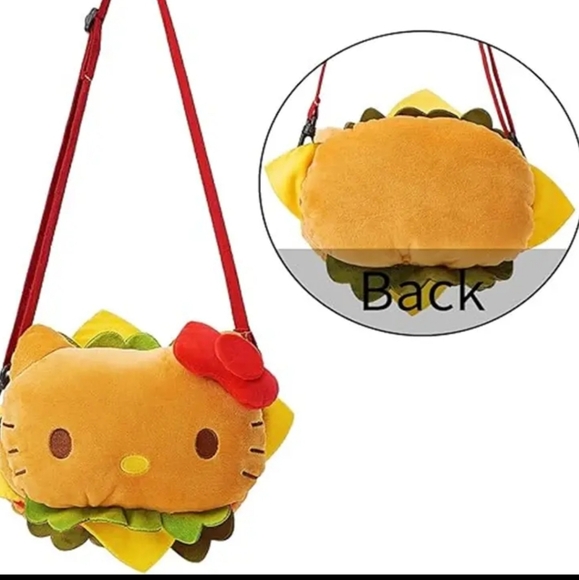 Hello Kitty | Bags | Hello Kitty Cheeseburger Crossbody Zipper Bag Nwot ...